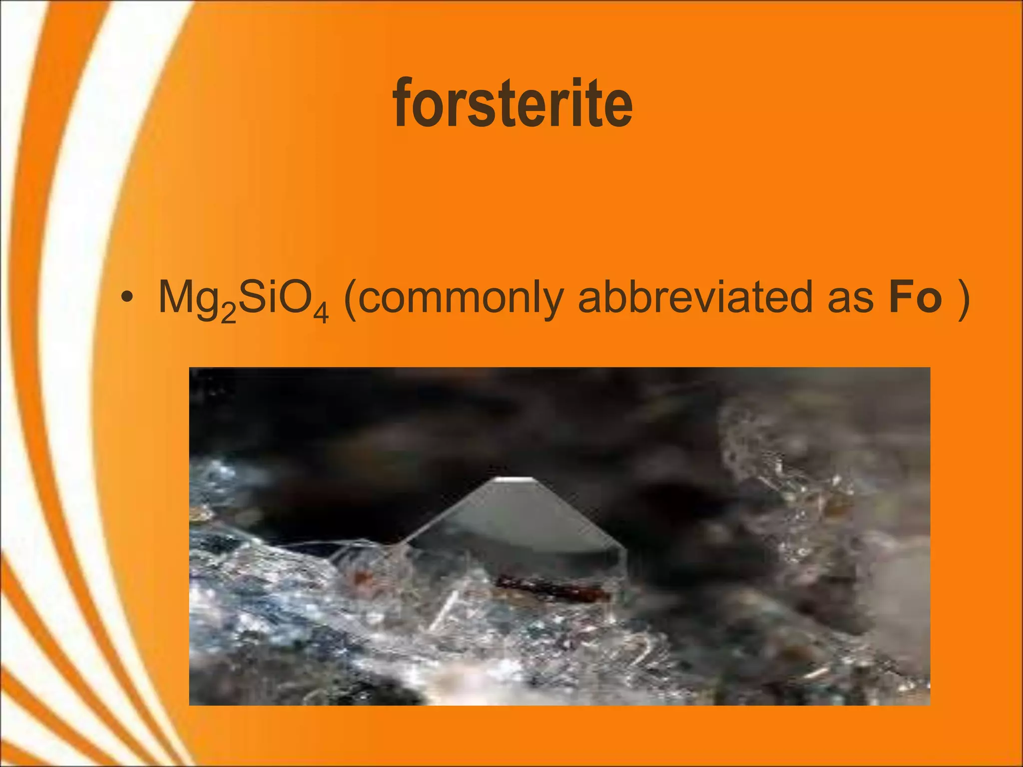nanocrystalline forsterite | PPT
