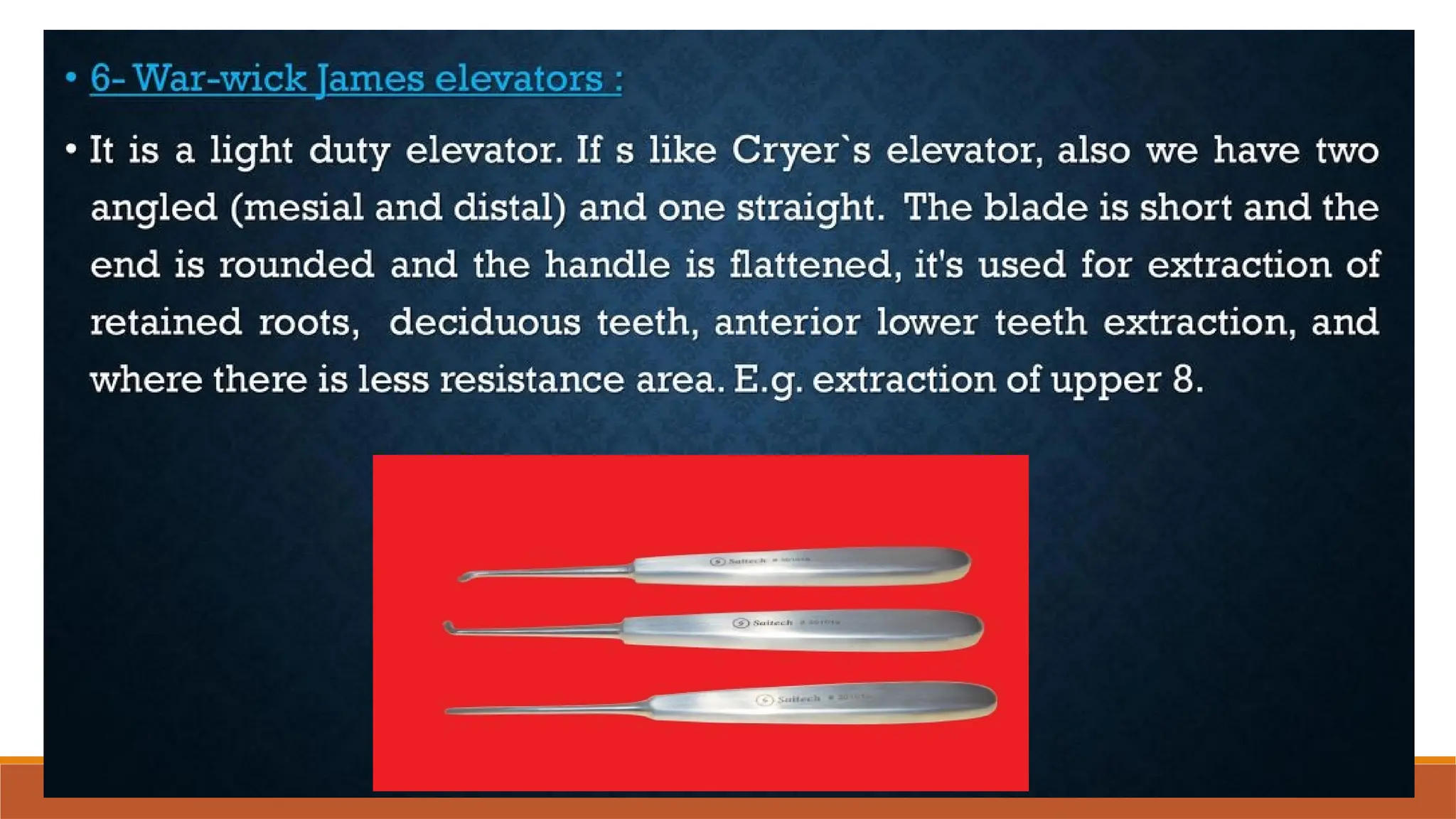 Seminar 4 Elevators used in oral & maxillofacial surgery | PPT