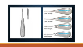 Seminar 4 Elevators used in oral & maxillofacial surgery | PPTX