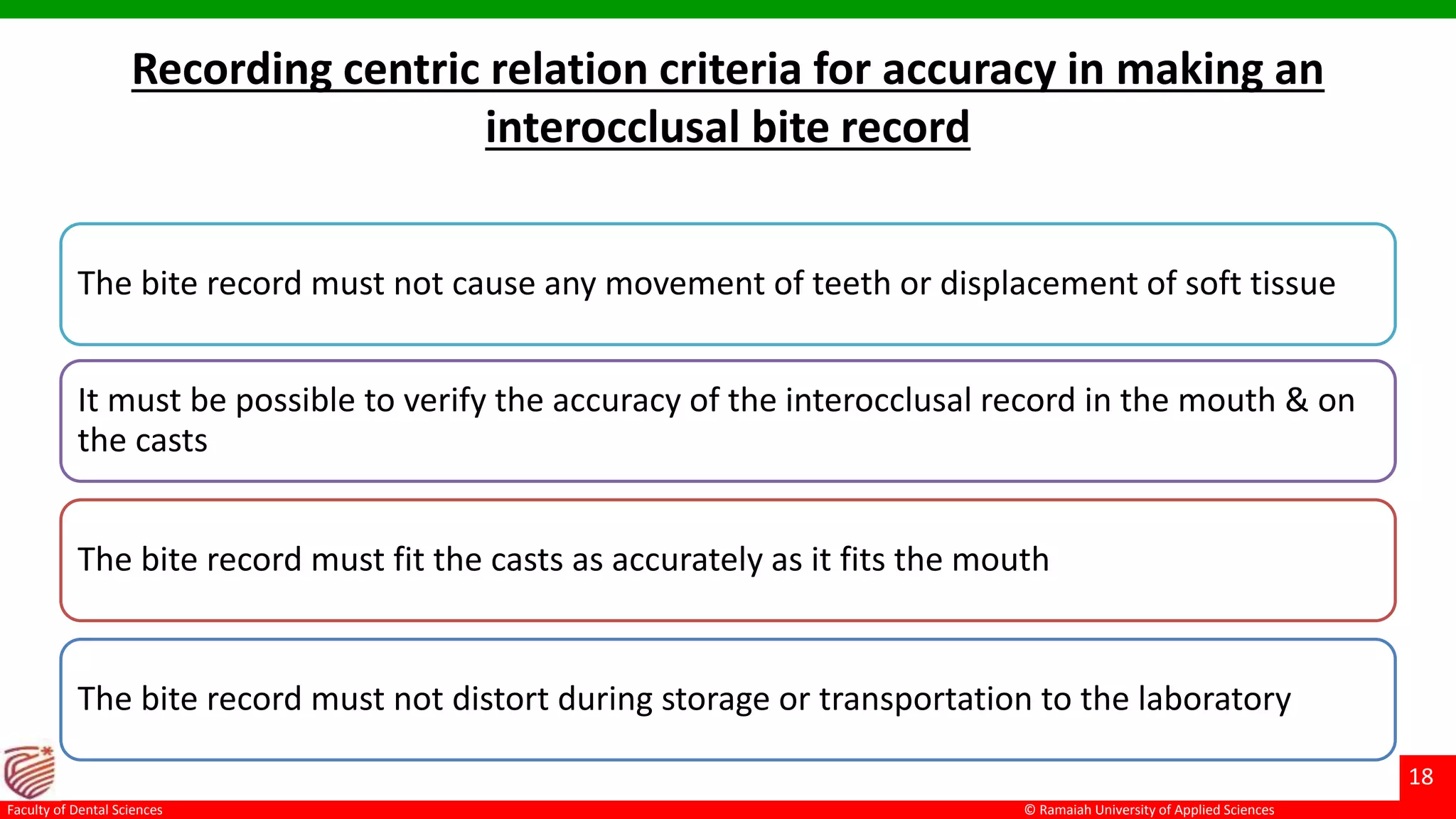 Occlusion in restorative dentistry | PPTX