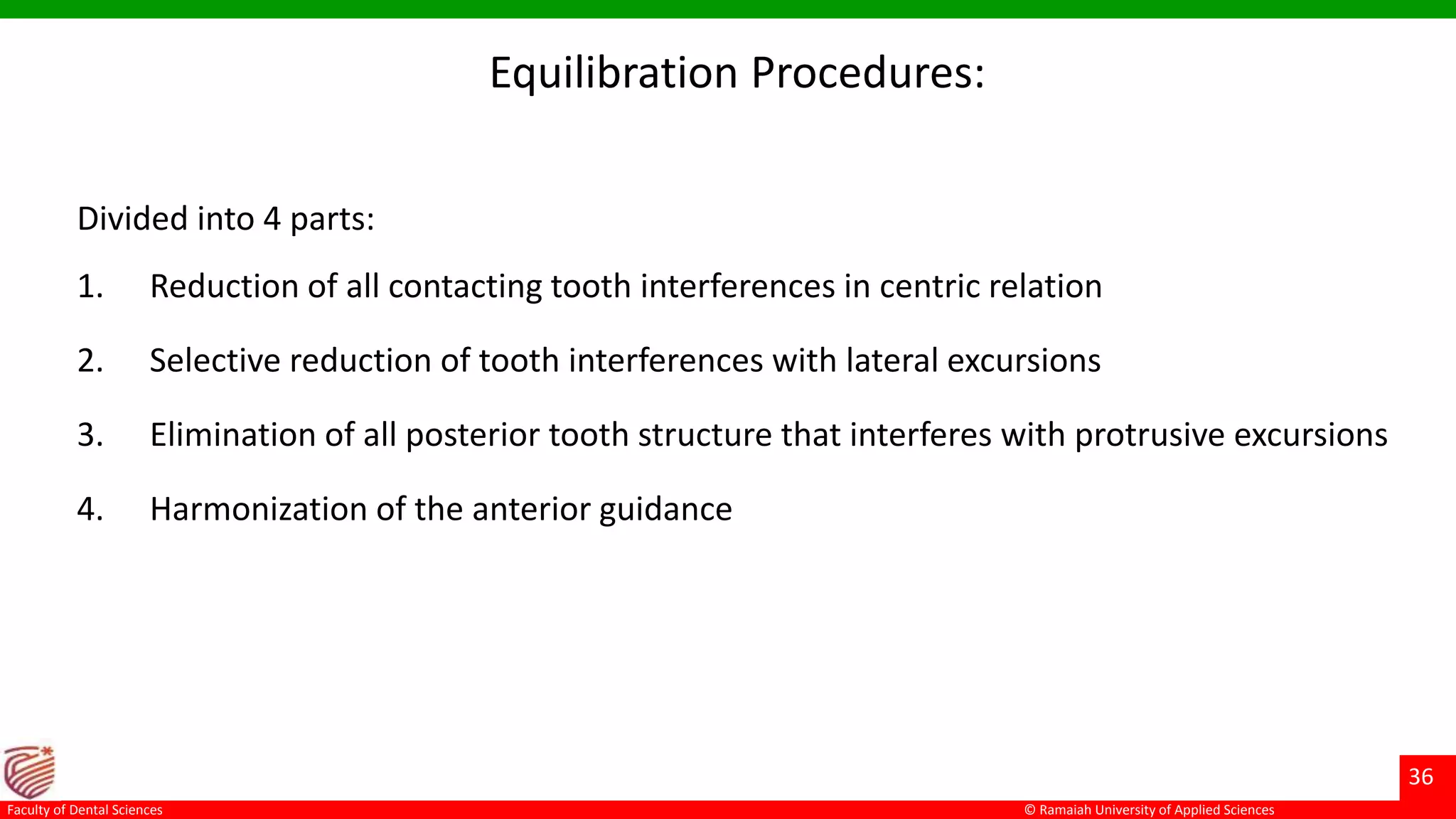 Occlusion in restorative dentistry | PPTX