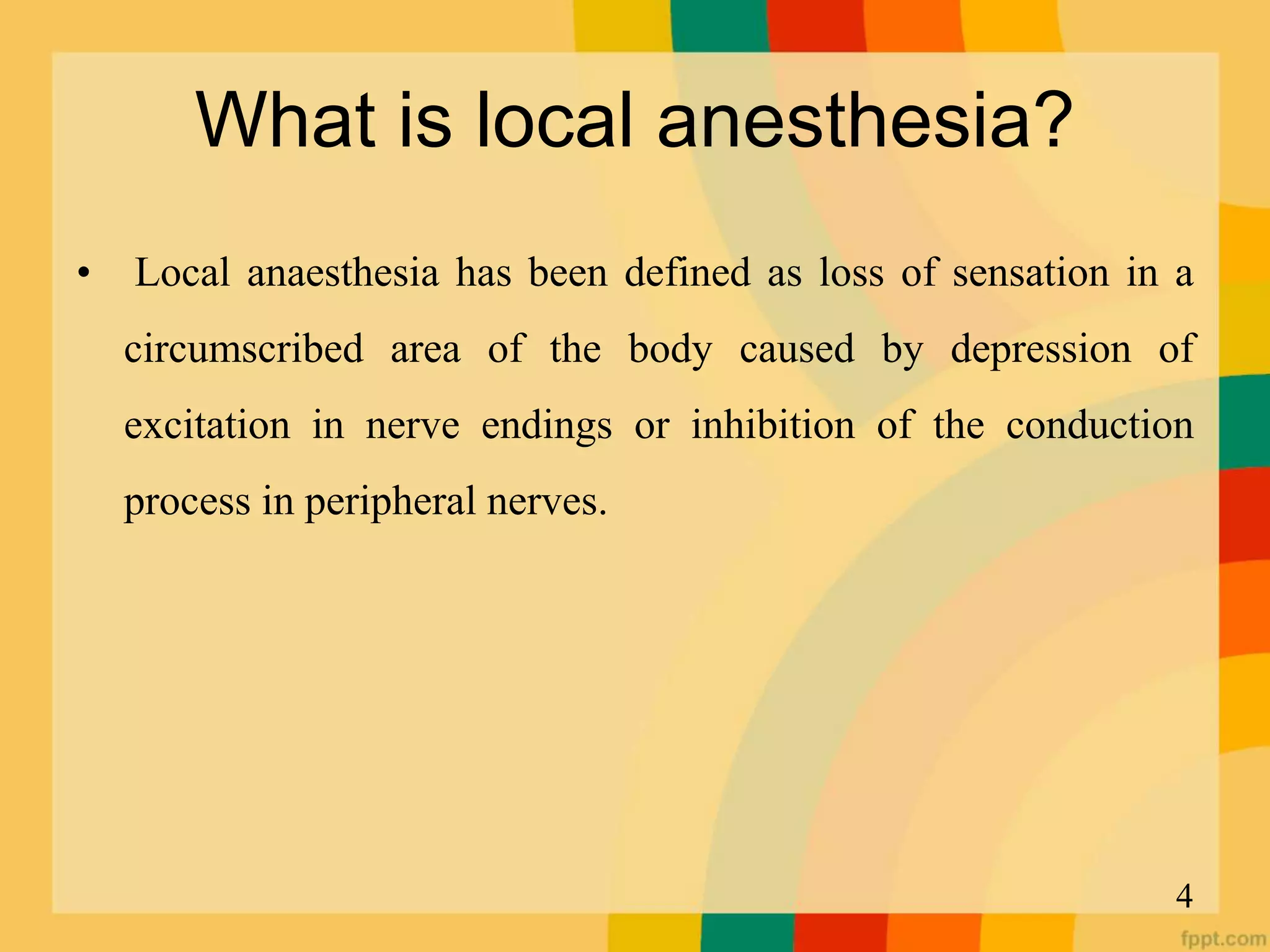 PHARMACOLOGY OF LOCAL ANESTHESIA | PPTX