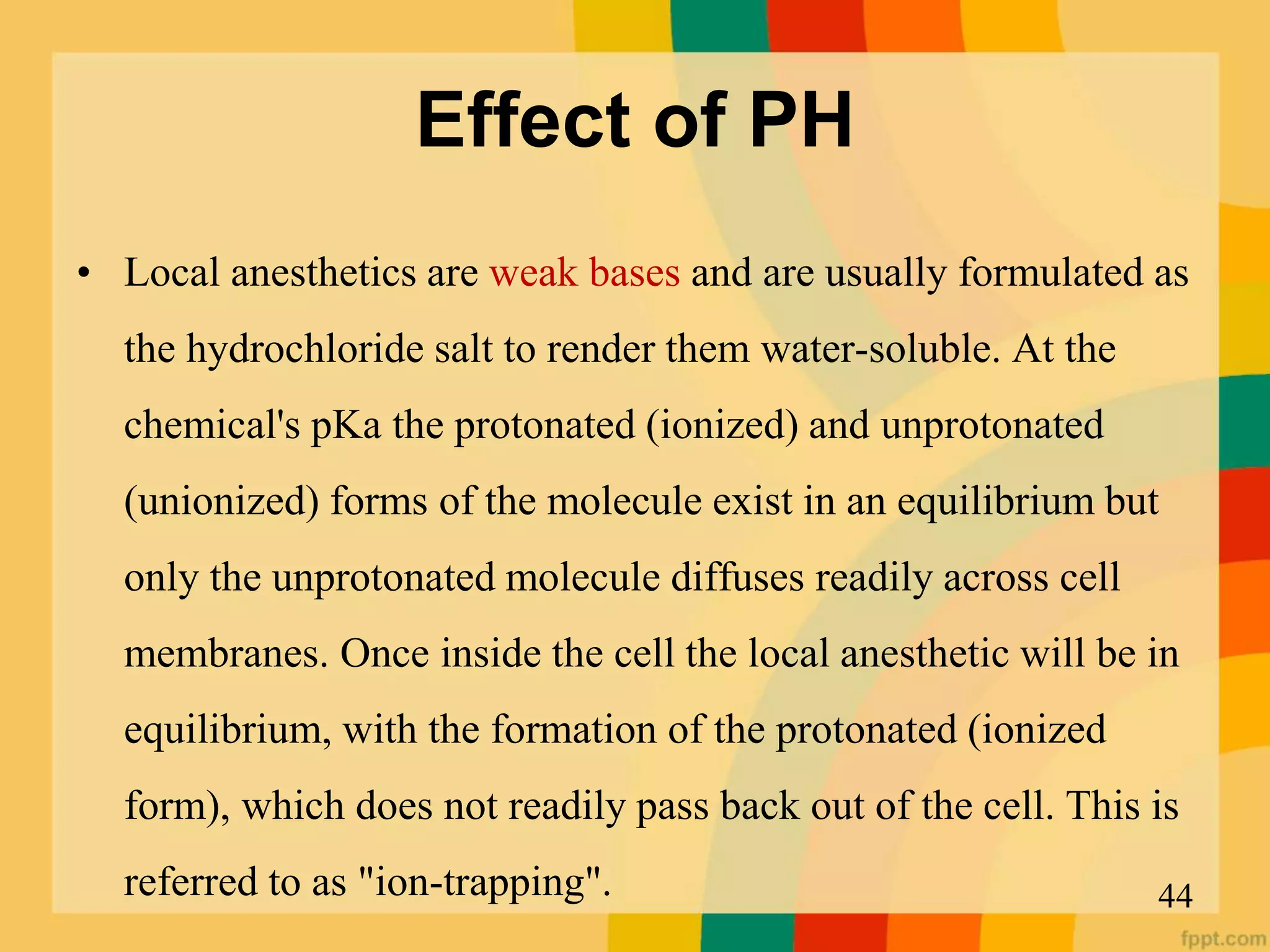 PHARMACOLOGY OF LOCAL ANESTHESIA | PPTX