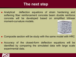Design of Hybrid Steel Fibre Reinforced Concrete Beams for Flexure | PPTX