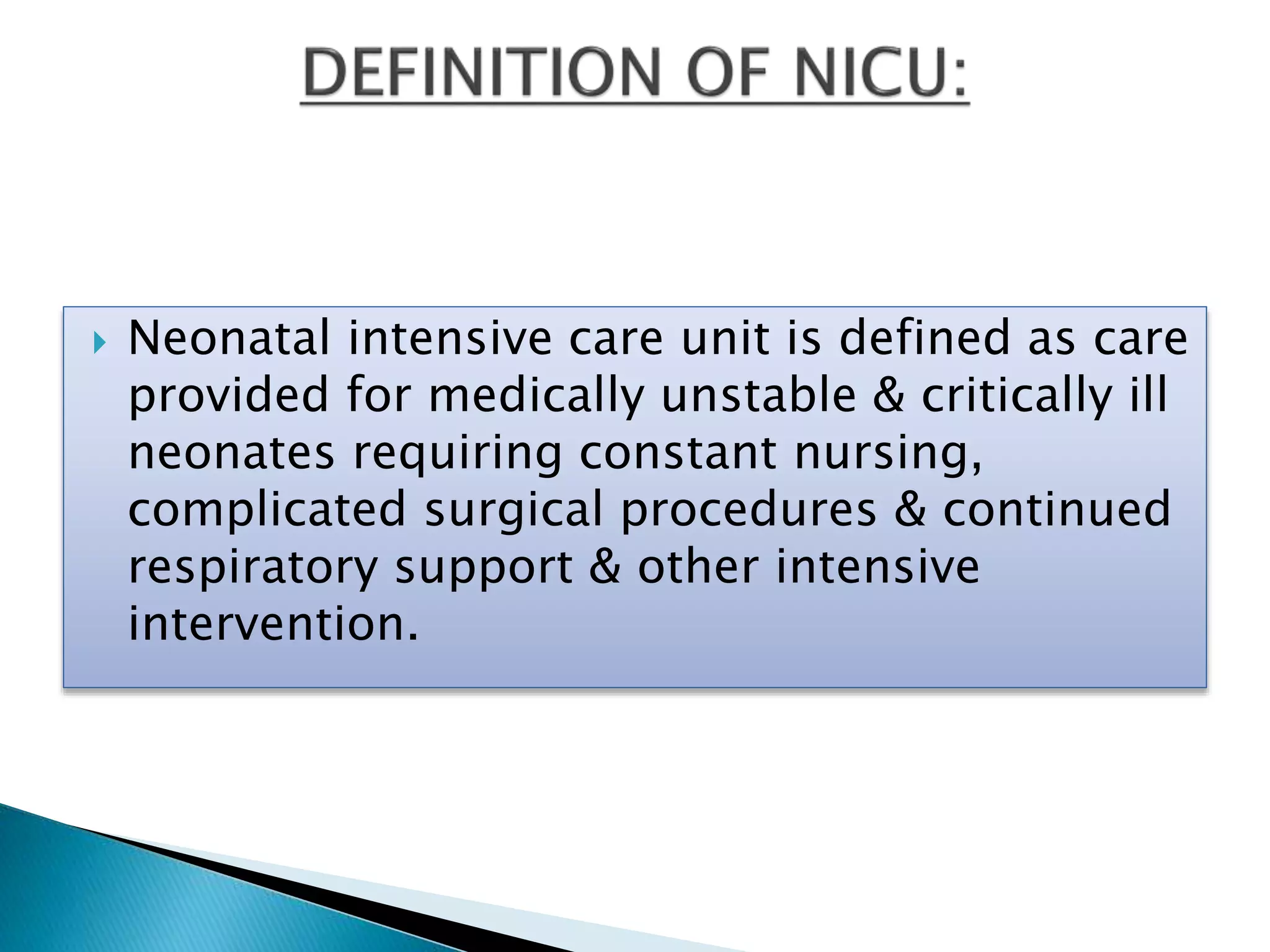 Organization, Transportation, Setting and Management of Neonatal ...