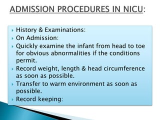 Organization, Transportation, Setting and Management of Neonatal ...