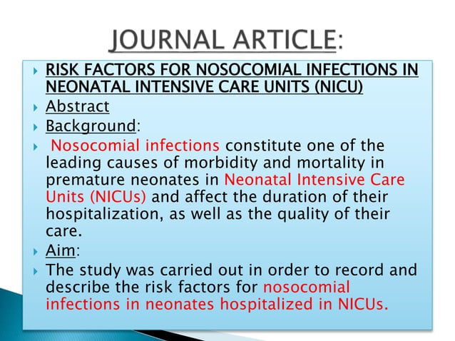 Organization, Transportation, Setting and Management of Neonatal ...