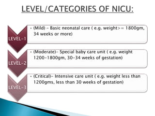 Organization, Transportation, Setting and Management of Neonatal ...