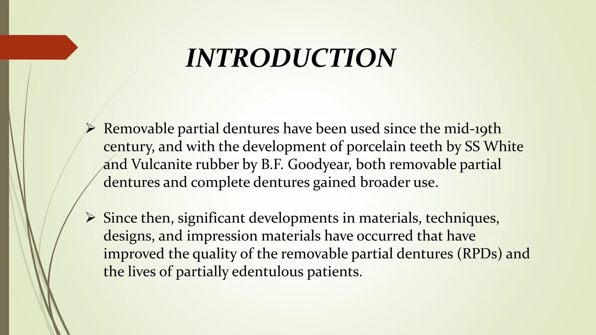 Recent advances in rpd and it's uses in prosthodontics | PPTX