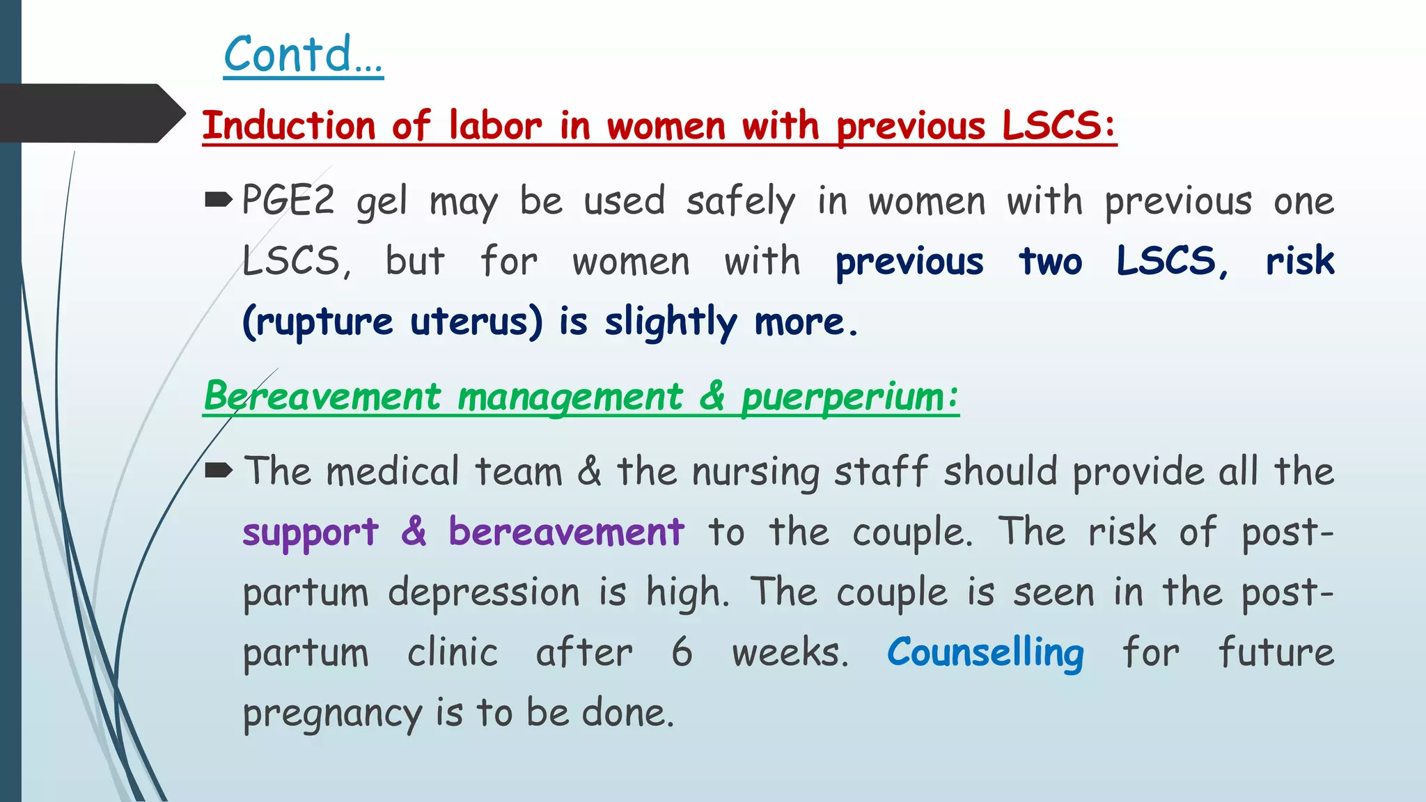 Intra-uterine fetal death and Post-term pregnancy | PPTX
