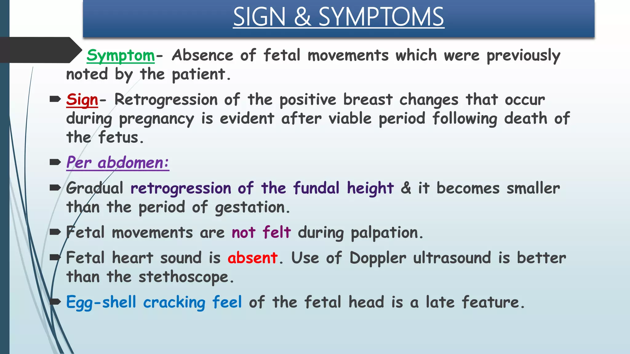 Intra-uterine fetal death and Post-term pregnancy | PPTX