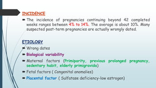 Intra-uterine fetal death and Post-term pregnancy | PPTX