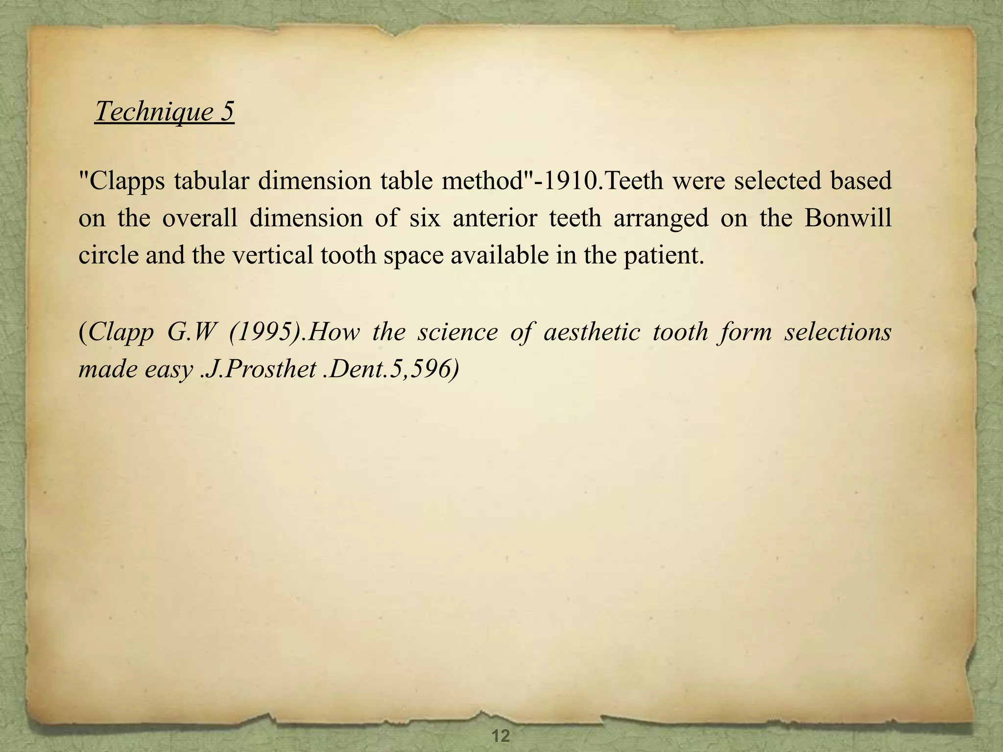 Anterior teeth selection | PPTX