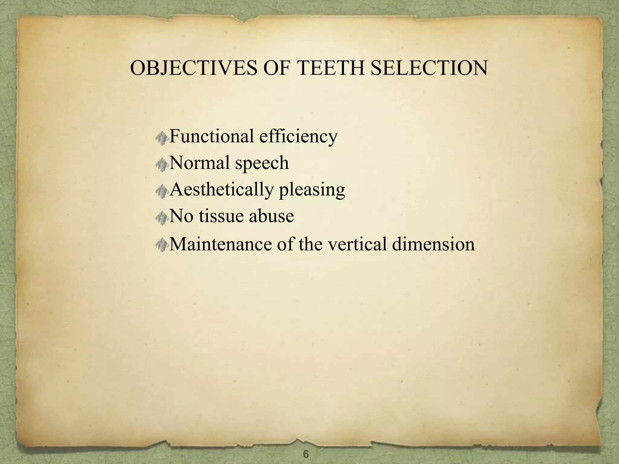 Anterior teeth selection | PPTX