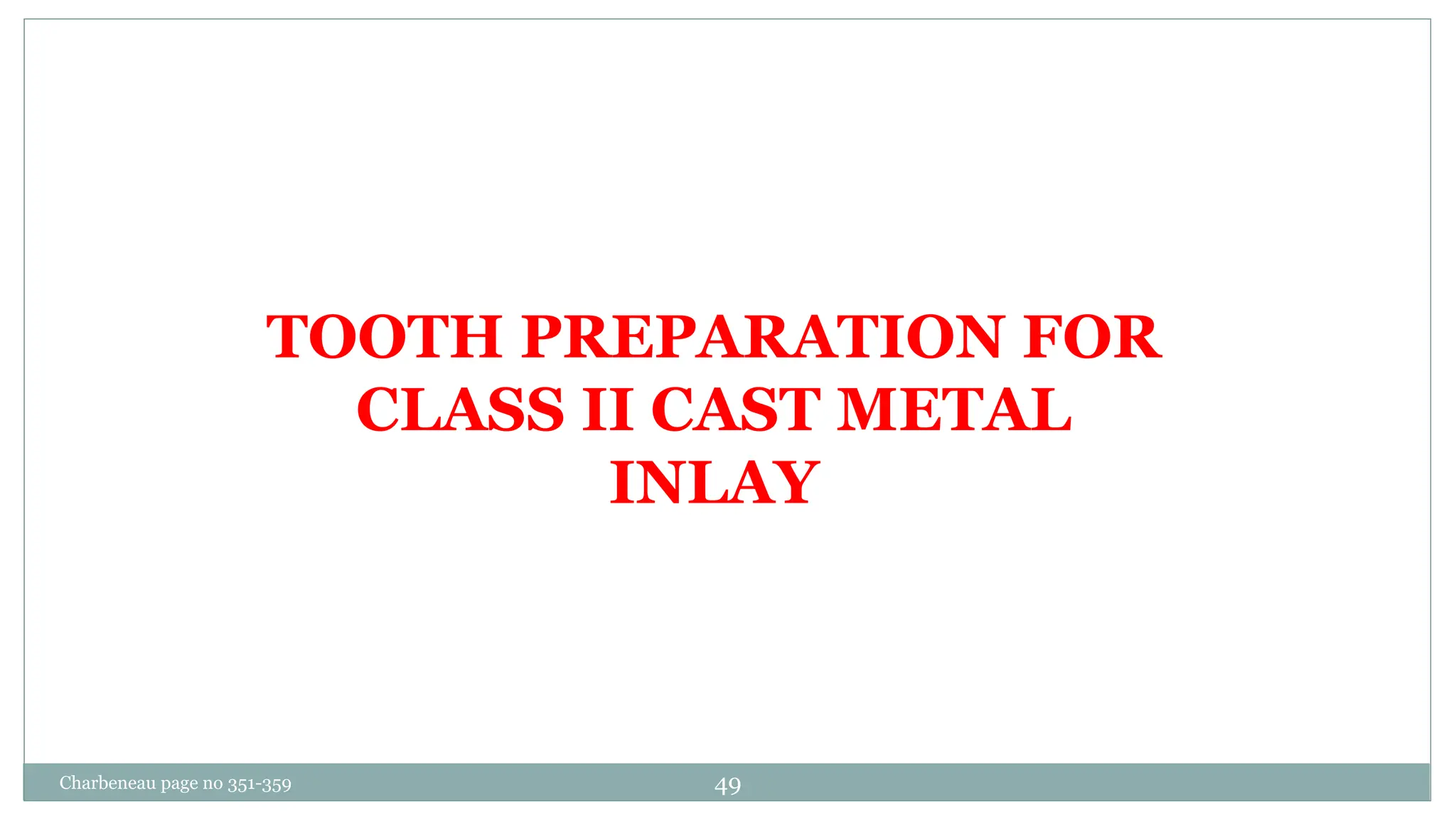 CAVITY DESIGNS FOR INLAY. | PPTX