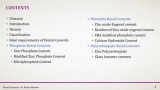 Dental Cements | PDF