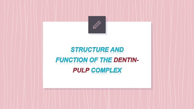 PULP DENTIN COMPLEX | PPTX | Dental Health | Diseases and Conditions