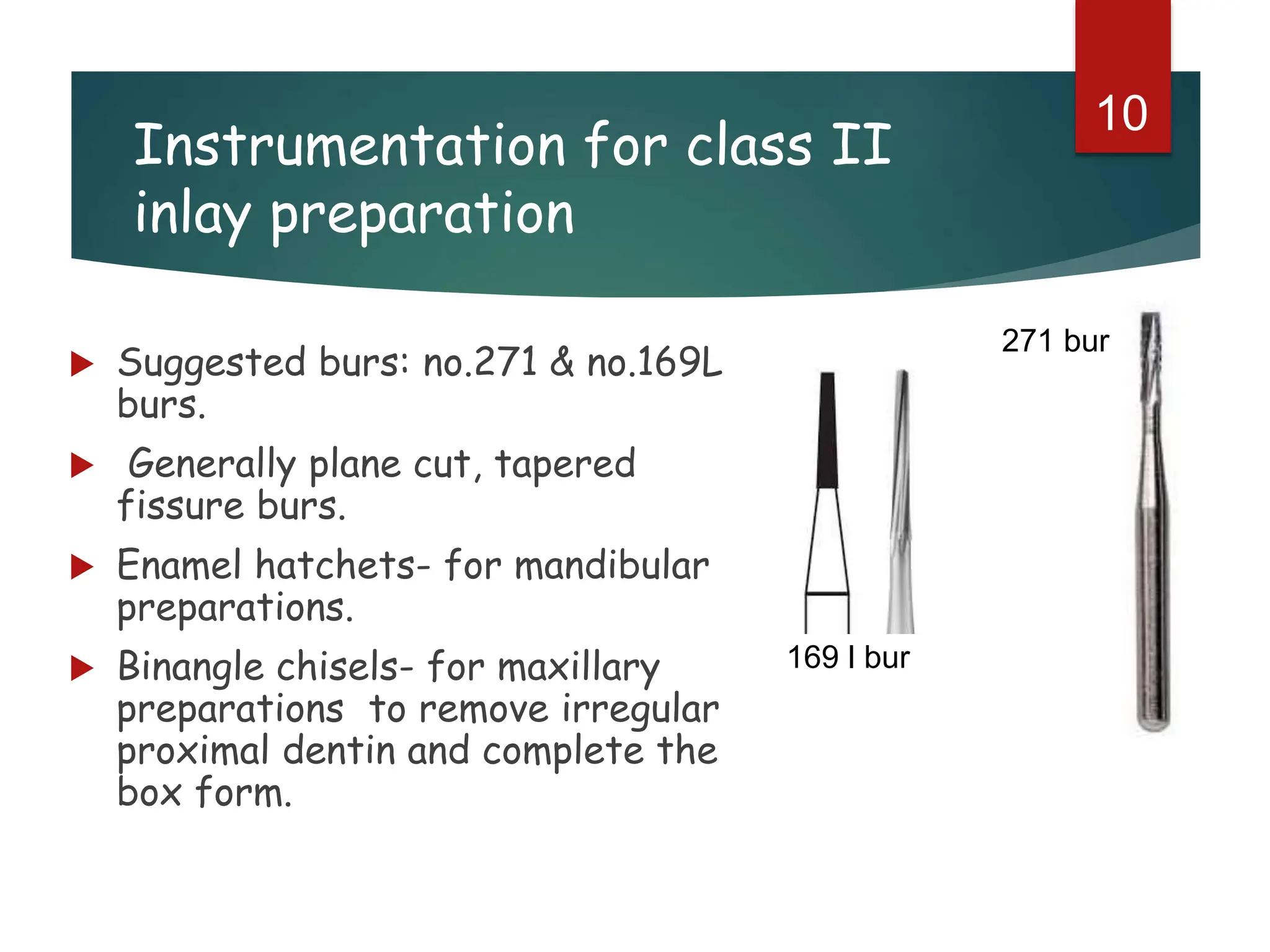 SEMINAR -inlay cavity designs | PPTX
