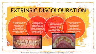 Intrinsic and Extrinsic Discoloration | PPTX