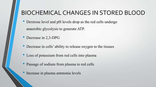 Storage of Blood Components- equipments, effects of improper storage ...