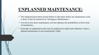 seminar on plant maintenance ENGINEERING | PPT