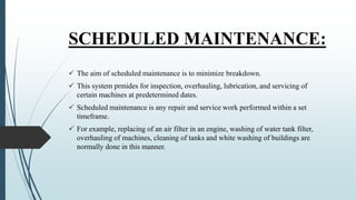 seminar on plant maintenance ENGINEERING | PPT