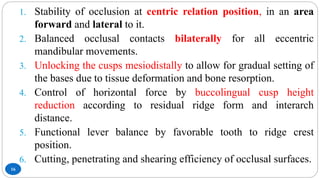 Occlusion in Complete Denture | PPTX