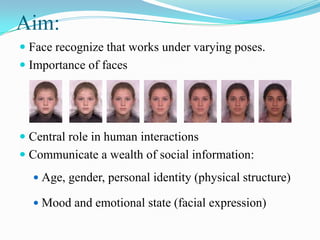 HUMAN FACE IDENTIFICATION | PPTX