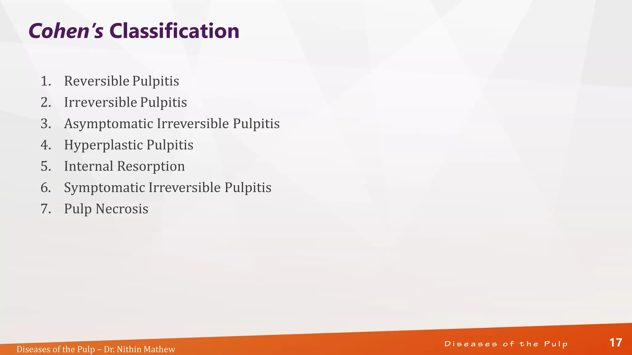 Diseases of the Pulp | PDF