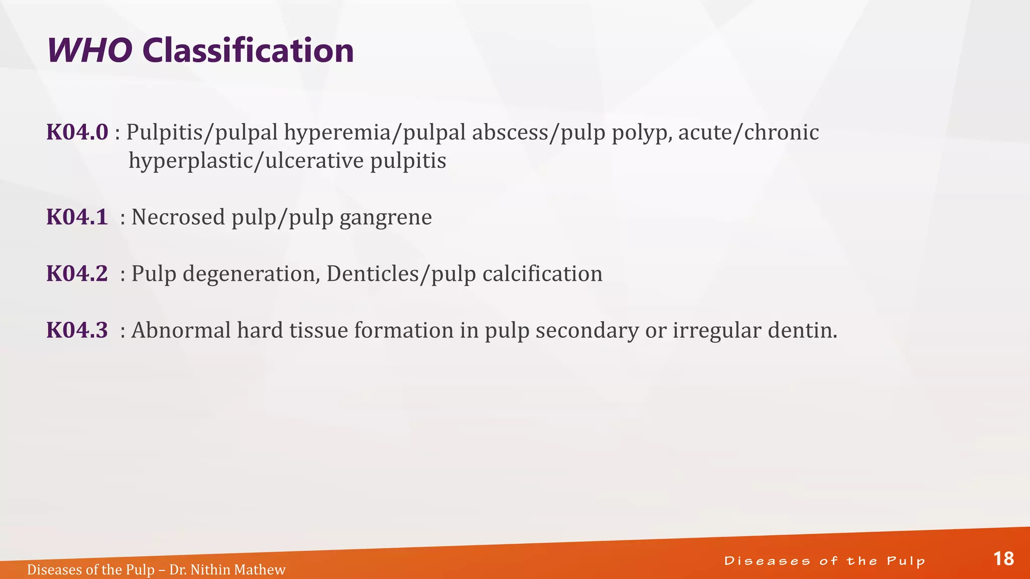 Diseases of the Pulp | PDF