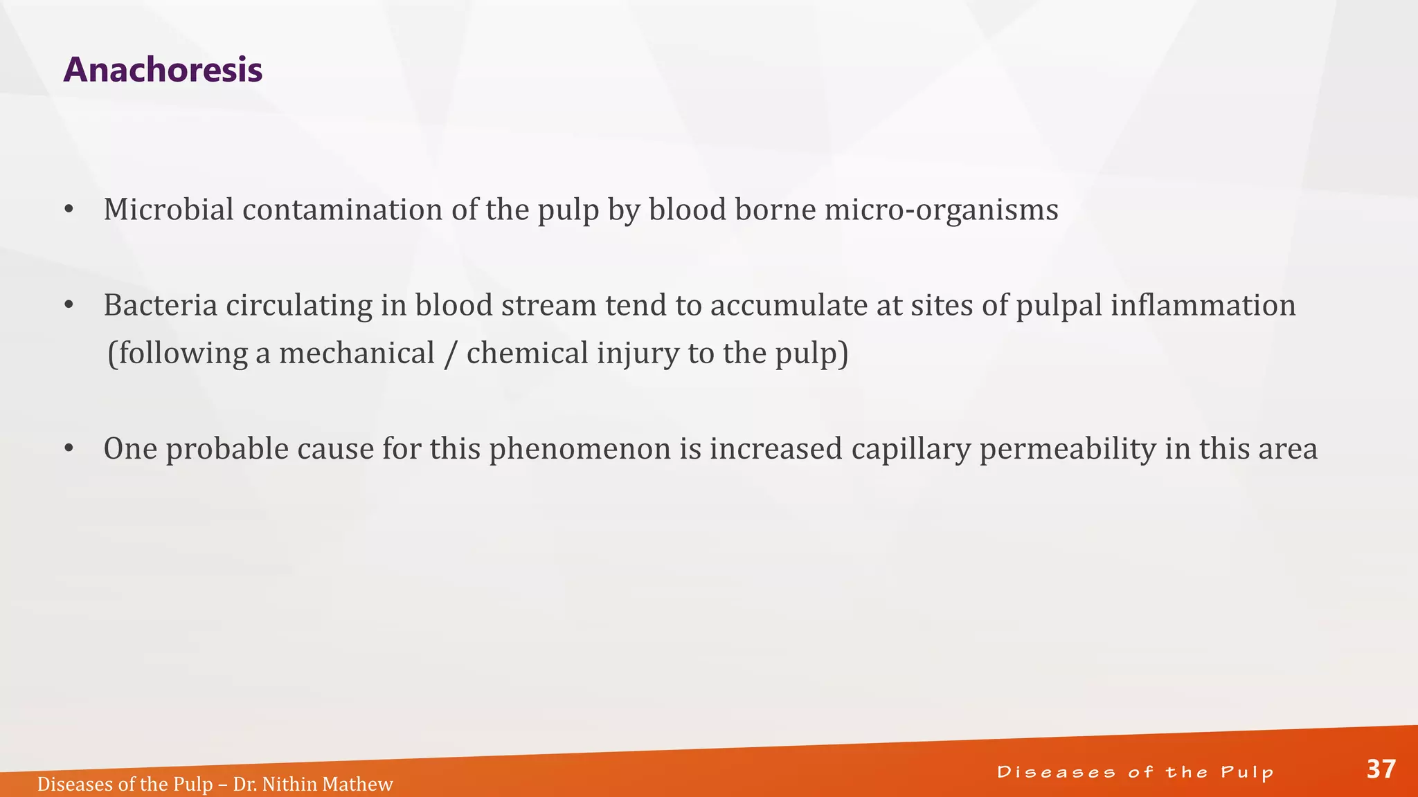 Diseases of the Pulp | PDF