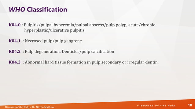 Diseases of the Pulp | PDF