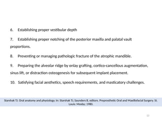 Preprosthetic surgery in Oral and maxillofacial surgery | PPTX