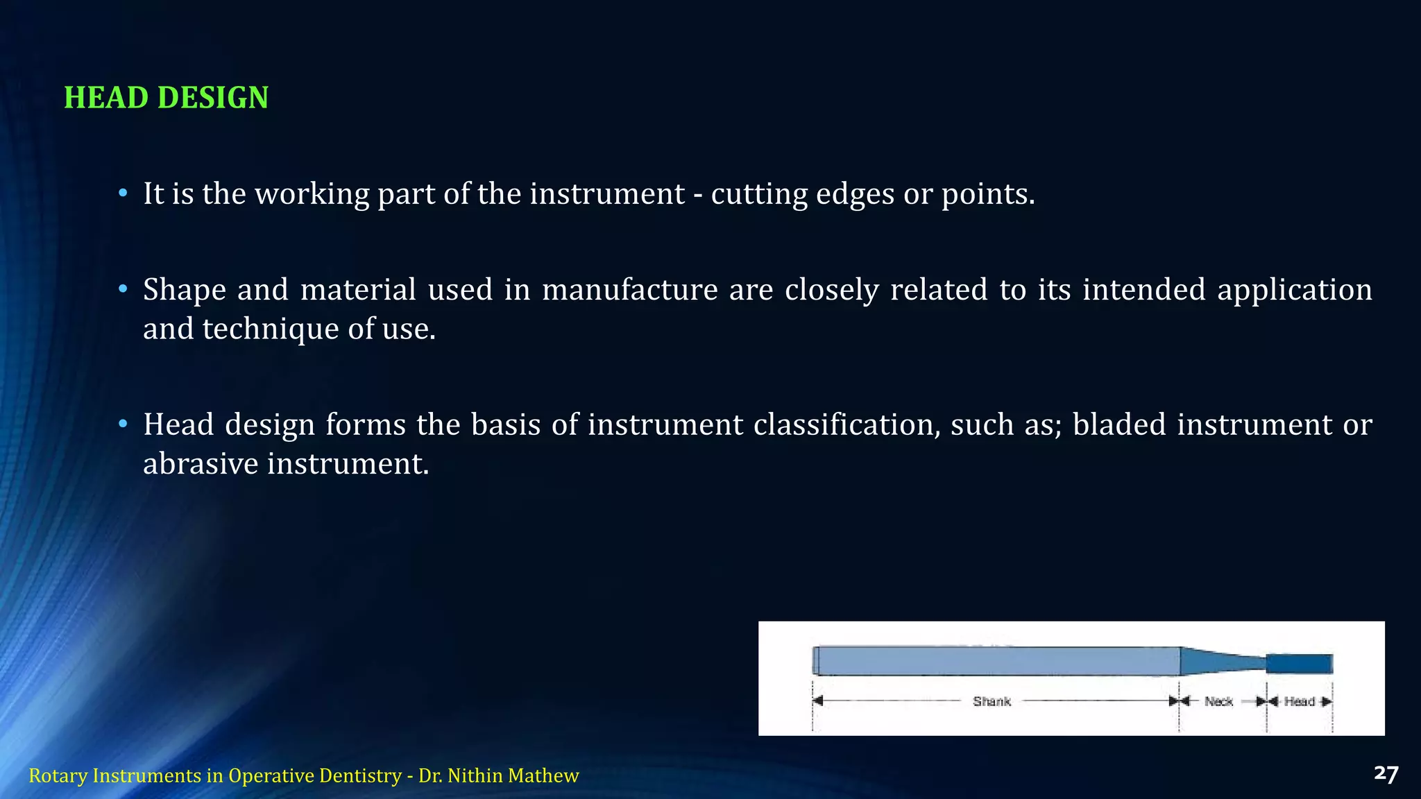 Rotary Instruments in Operative Dentistry | PDF