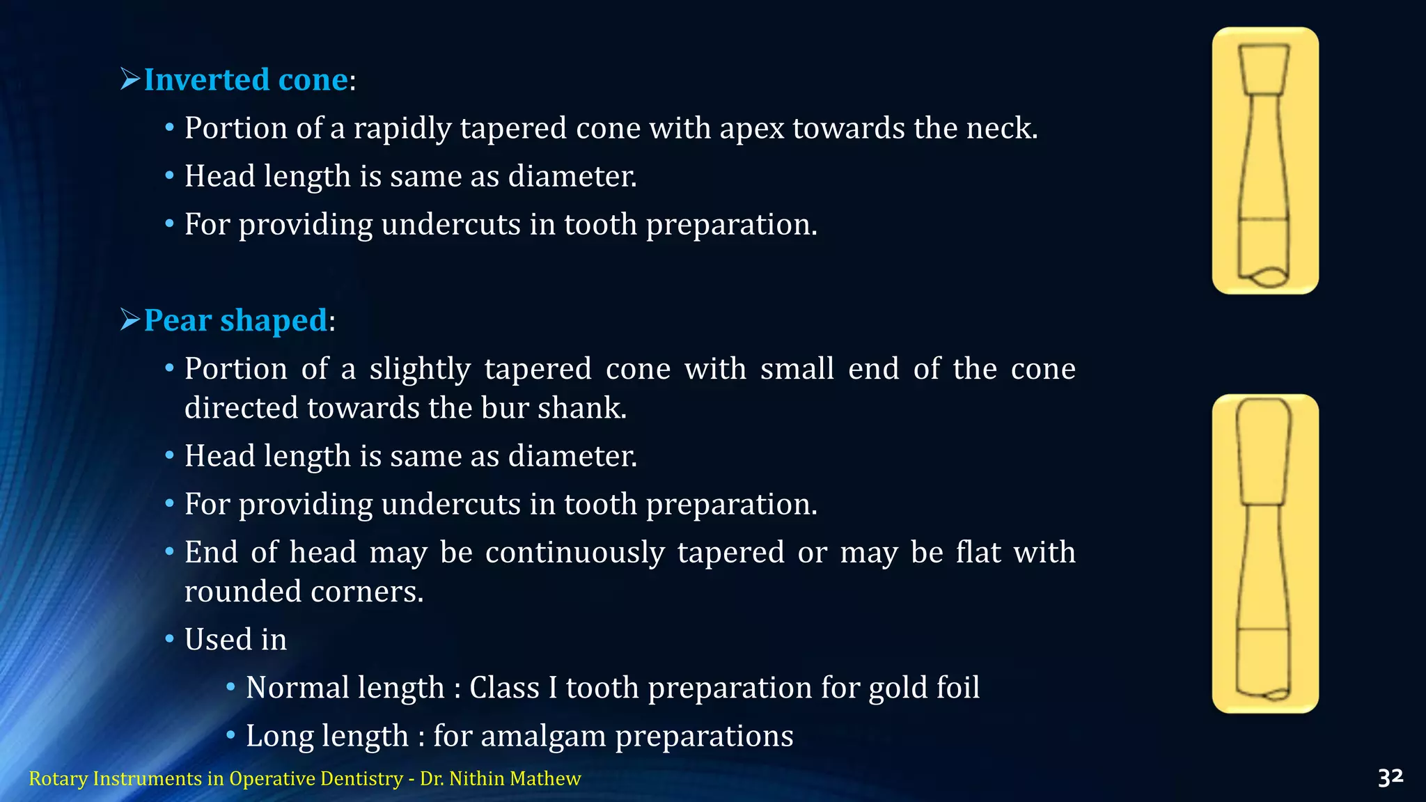 Rotary Instruments in Operative Dentistry | PDF