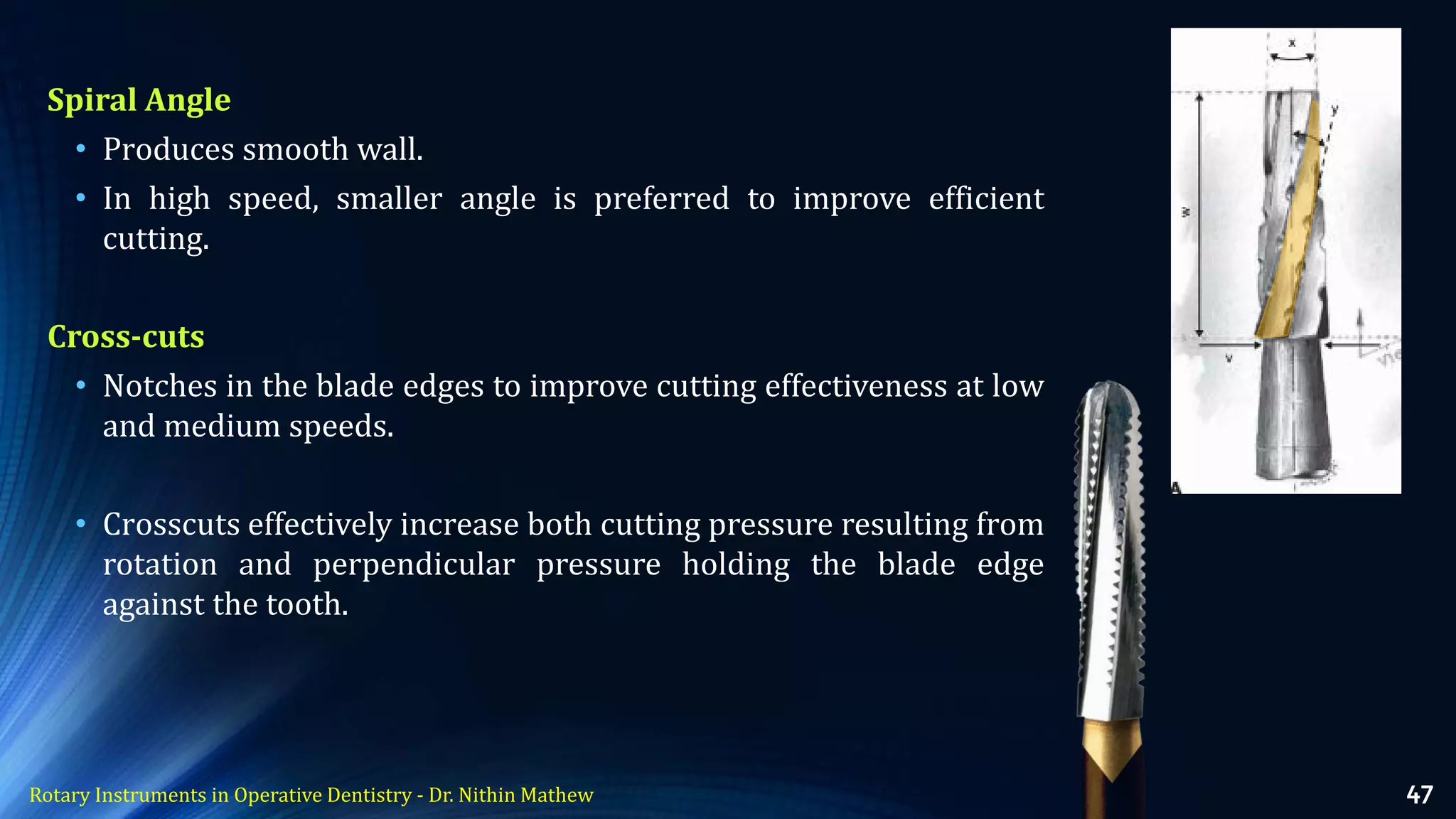 Rotary Instruments in Operative Dentistry | PDF
