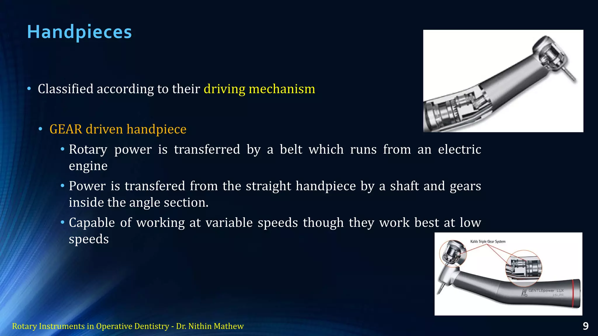 Rotary Instruments in Operative Dentistry | PDF
