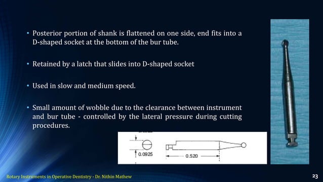 Rotary Instruments in Operative Dentistry | PDF