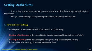 Rotary Instruments in Operative Dentistry | PDF