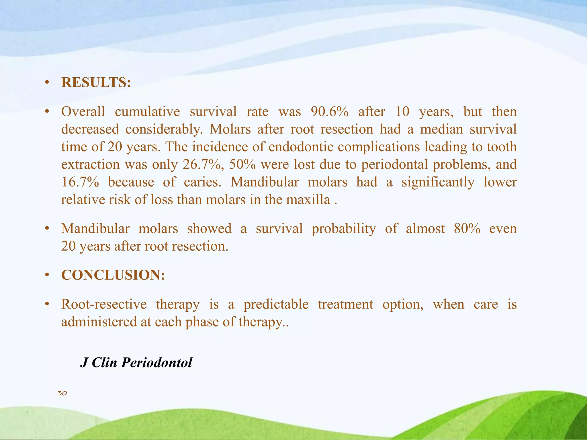 Preparation of periodontally weakened teeth | PPTX