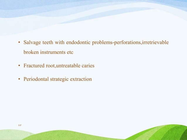 Preparation of periodontally weakened teeth | PPTX | Dental Health ...