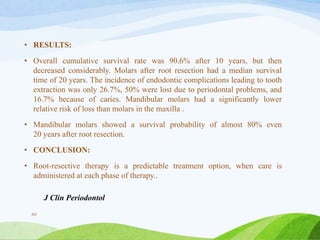 Preparation of periodontally weakened teeth | PPTX