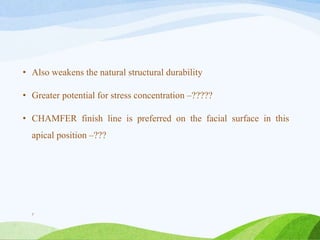 Preparation of periodontally weakened teeth | PPTX