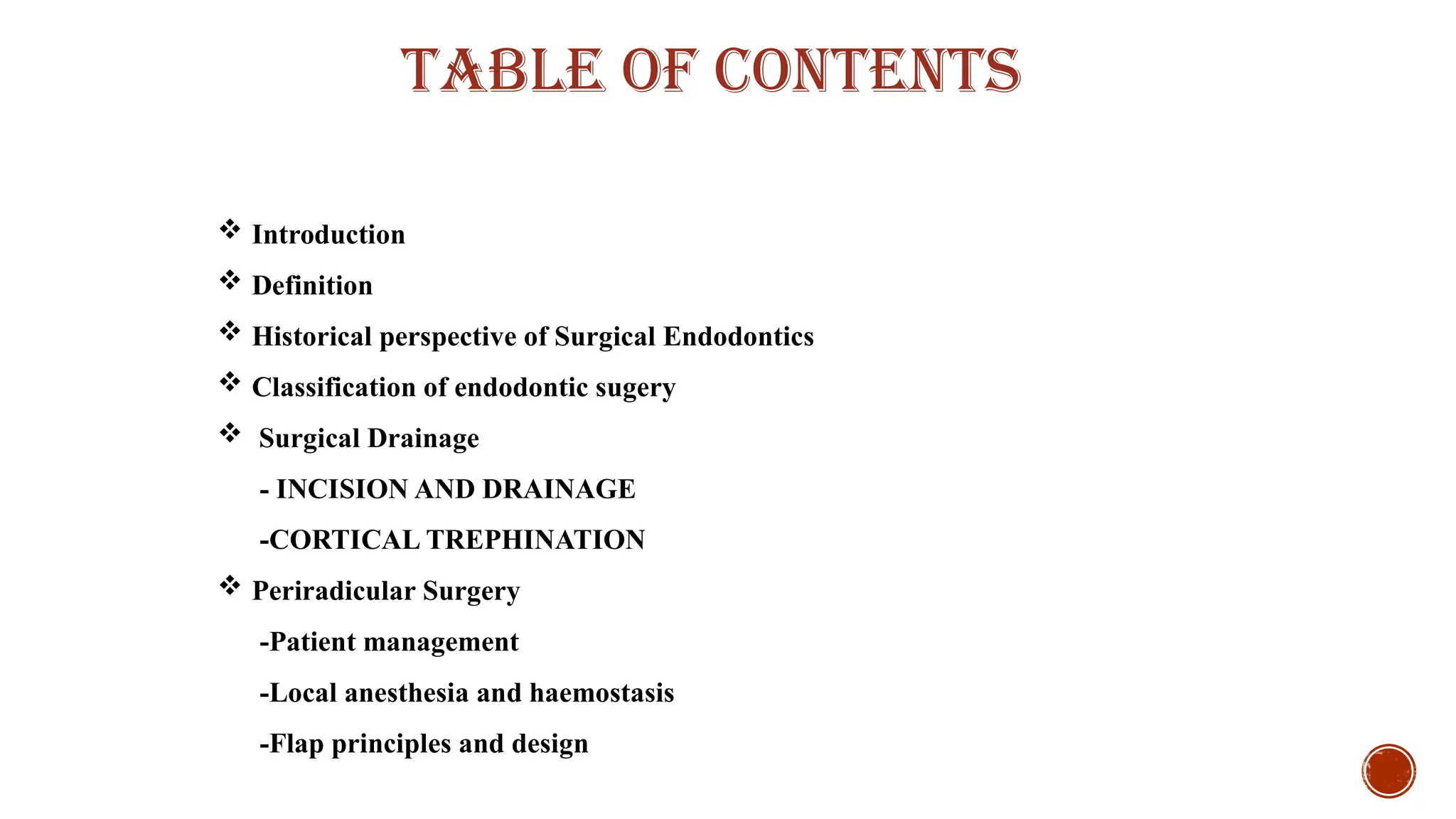 SEMINAR IN ENDODONTICS SURGICAL ENDODONTICS.pptx