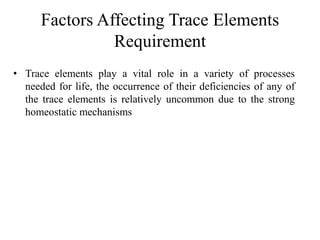 Details of Trace elements in oral health | PPTX