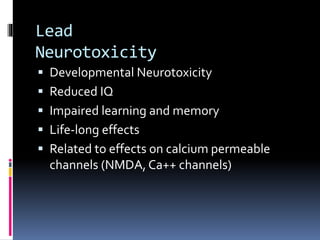 Seminar on developmental neurotoxicity | PPTX