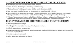 A PRESENTATION ON PREFABRICATED STRUCTURES | PPTX