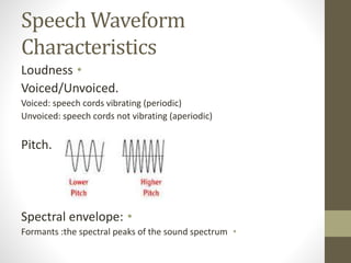 Speech Signal Processing | PPTX