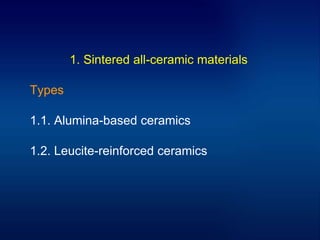 All-ceramic presentation powerpoint 2 parts | PPTX