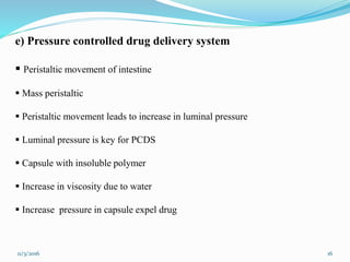 Colon specific drug delivery system approaches and application | PPTX